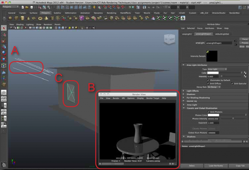 Maya – Adjusting Global Illumination – The Purdy Studio @ gatech