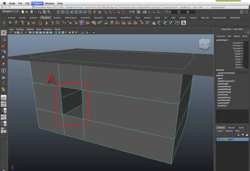 Maya – Basic Polygon Manipulation – The Purdy Studio @ gatech