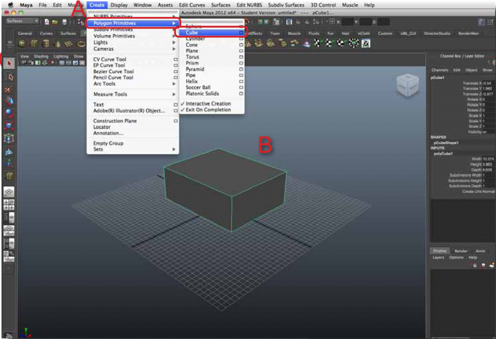 Maya – Working with Primitive Polygons – The Purdy Studio @ gatech