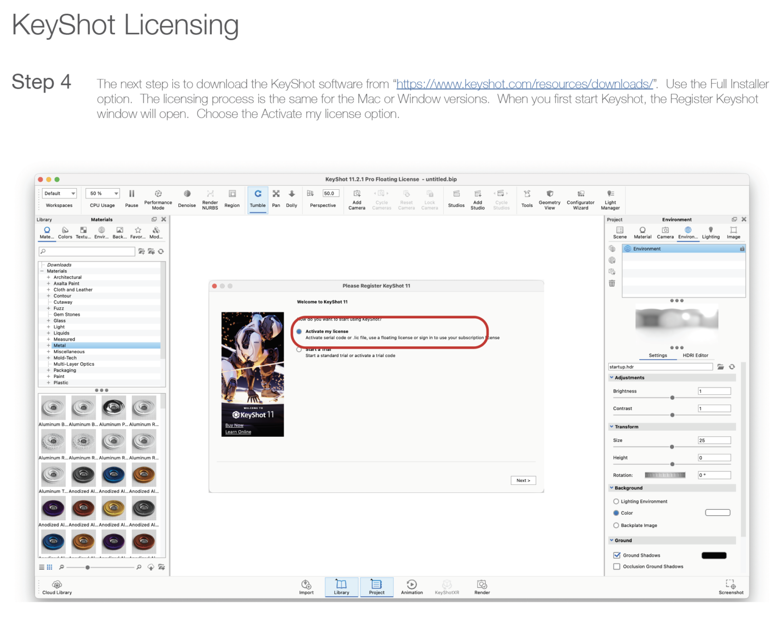 KeyShot Access through CoD License Server – The Purdy Studio @ gatech